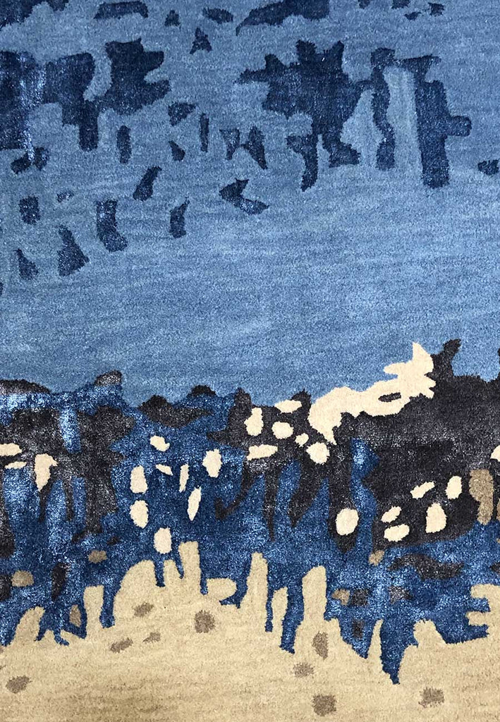 Hand Tufted New Zealand Wool & Viscose Silk Luxury Carpet | Smooth ...